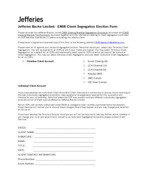 Fillable Online EMIR Clearing Member Disclosure Statement and Client ...