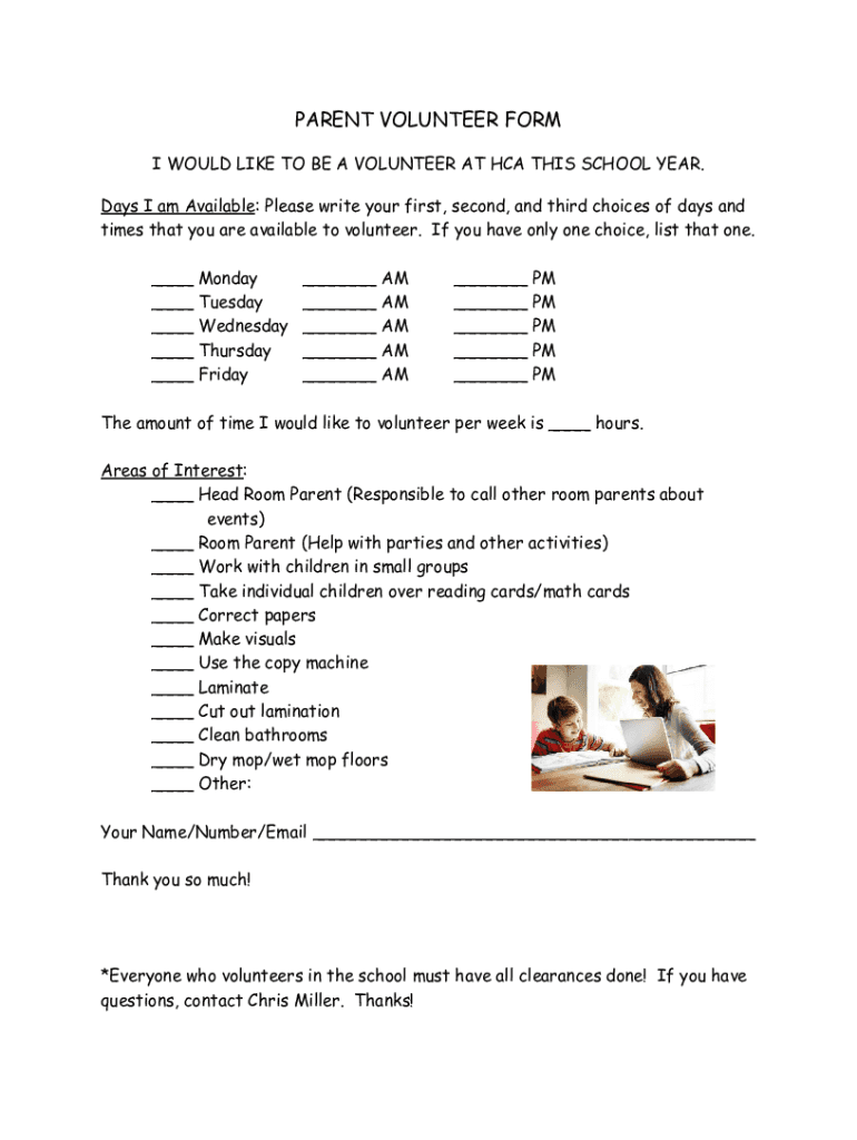 Fillable Online AAC Volunteering Form Fax Email Print - pdfFiller