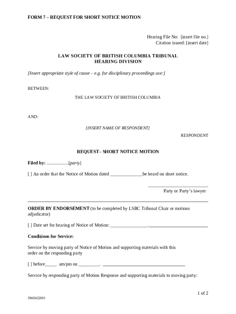34 - Notice of Hearing (virtual) Doc Template | pdfFiller
