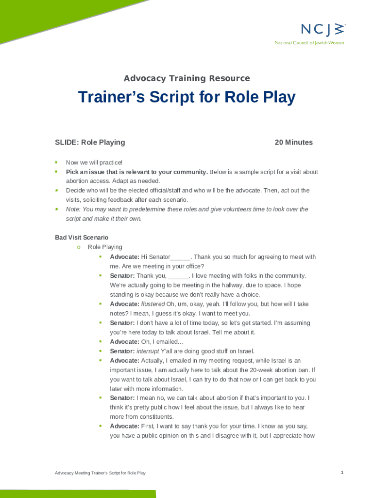 script.docx - Role-Play Example In an effort to improve... Doc Template ...