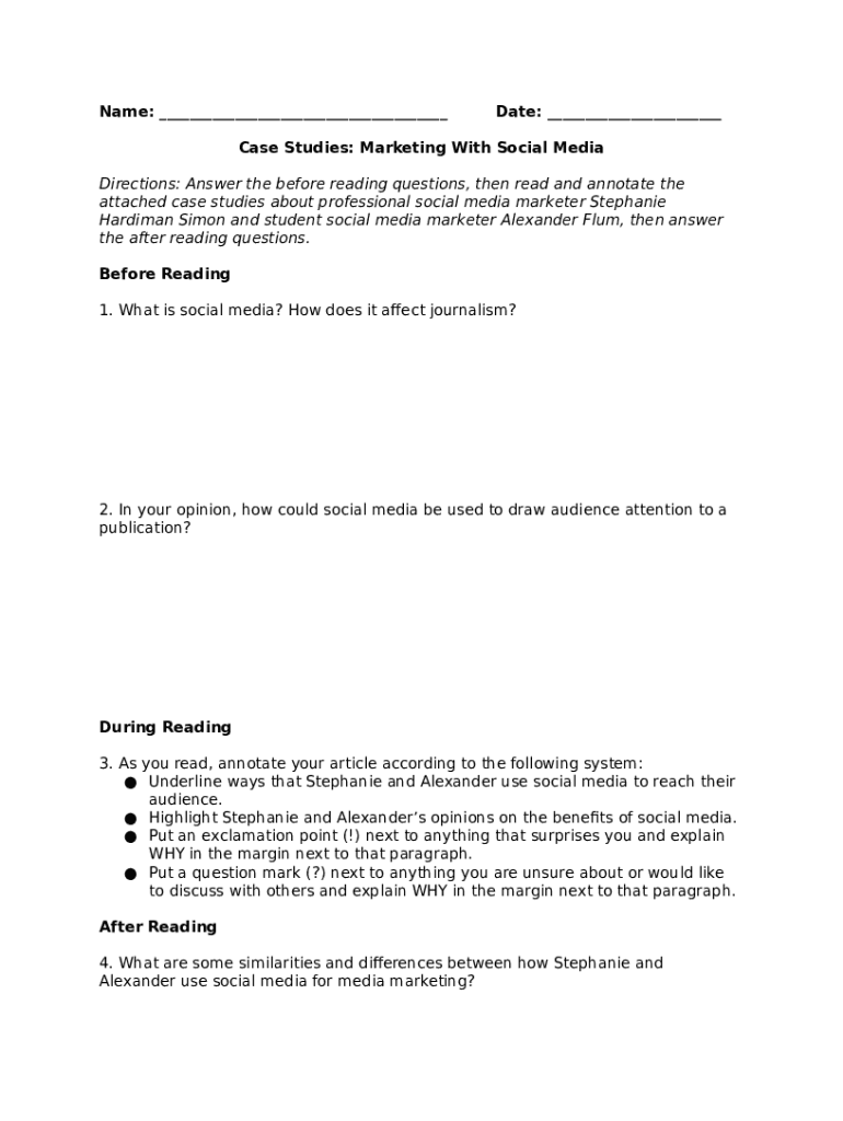 How to Write a Social Media Case Study (with Template) - curriculum jea ...