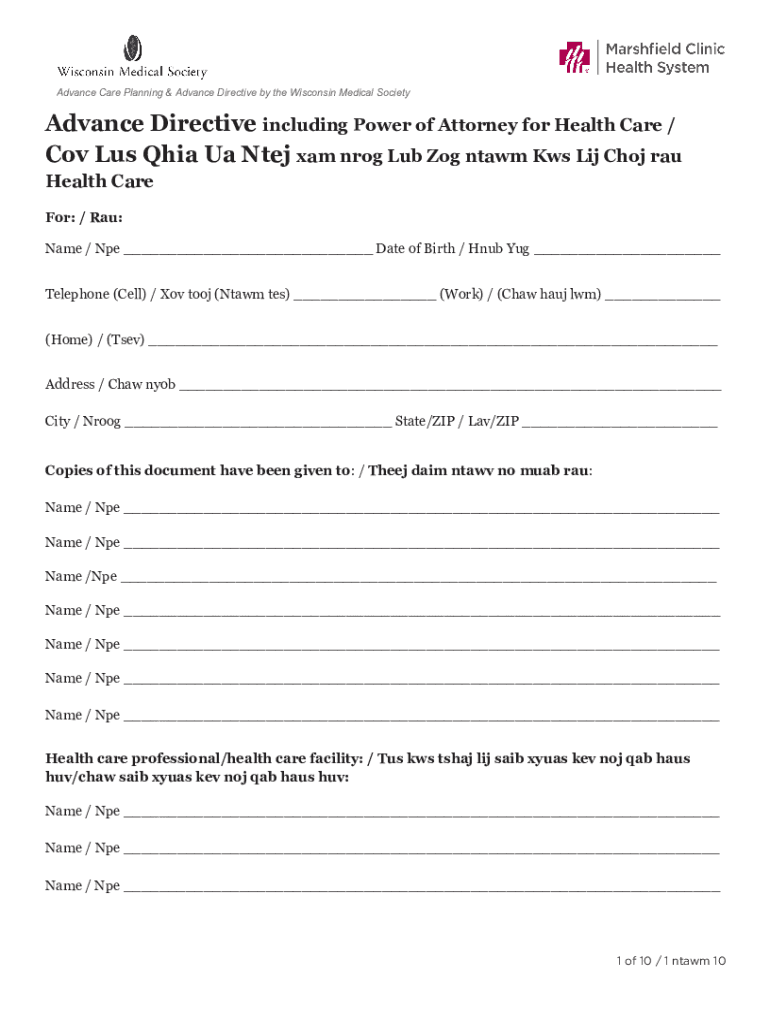 Fillable Online Advance Care PlanningIdentify Your Healthcare Wishes Fax Email Print - pdfFiller