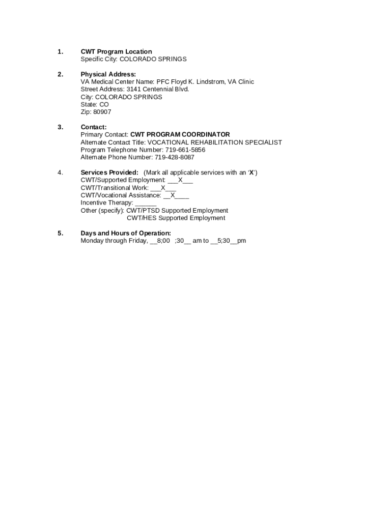 PFC Floyd K Lindstrom Department of Veterans Affairs Clinic Doc ...