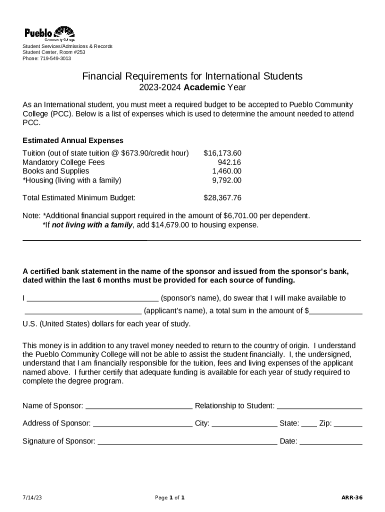 2024-2025 Financial Worksheet for International Students ... Doc ...