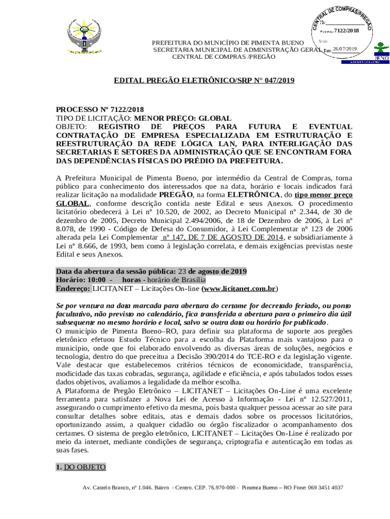 ANEXO IV - Modelo de Proposta Doc Template | pdfFiller