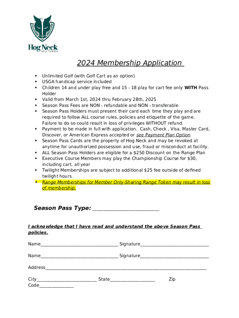 Hog Neck Golf Course - Tee Times Doc Template | pdfFiller