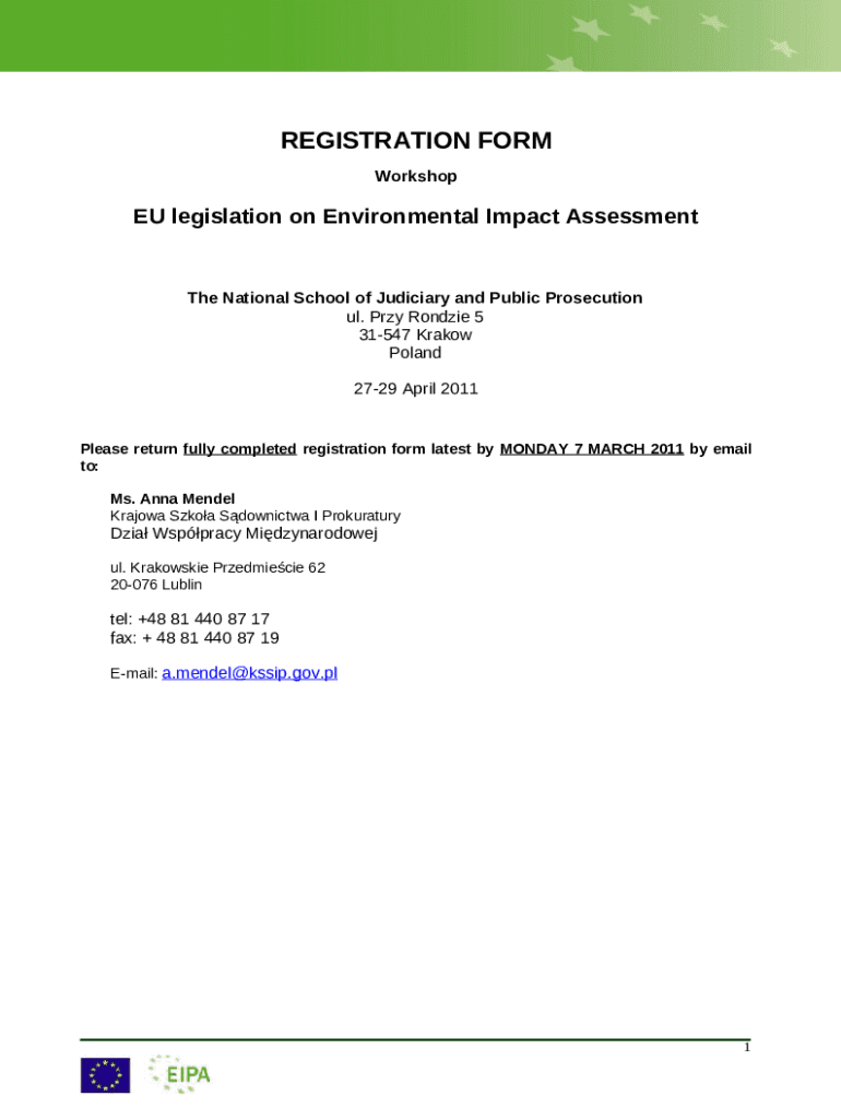 Public Inspection: Environmental Impact Statements Doc Template | pdfFiller