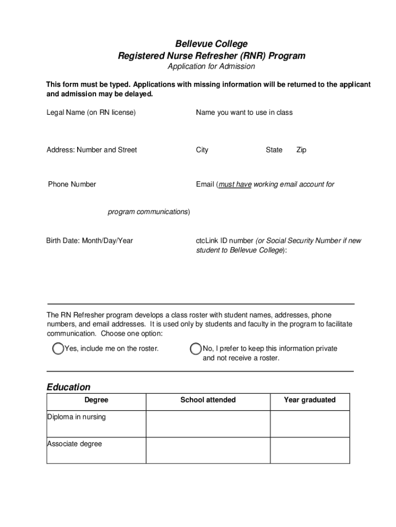 Fillable Online RNR Application Instructions :: Nursing Fax Email Print - pdfFiller