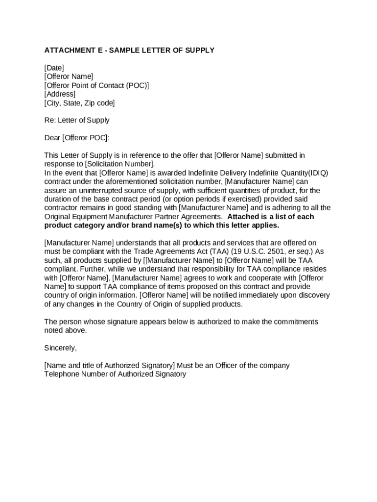 Attachment C of Offer Letter - DC DGS Doc Template | pdfFiller