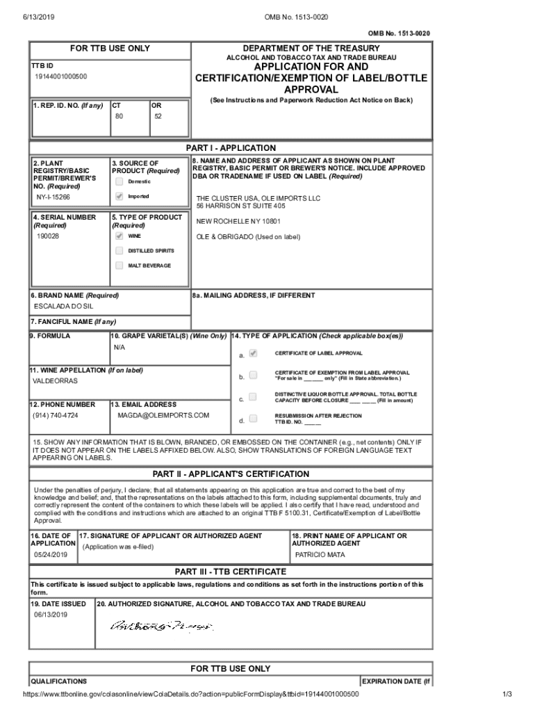 Fillable Online IT DOES NOT APPEAR ON THE LABELS AFFIXED BELOW Fax ...