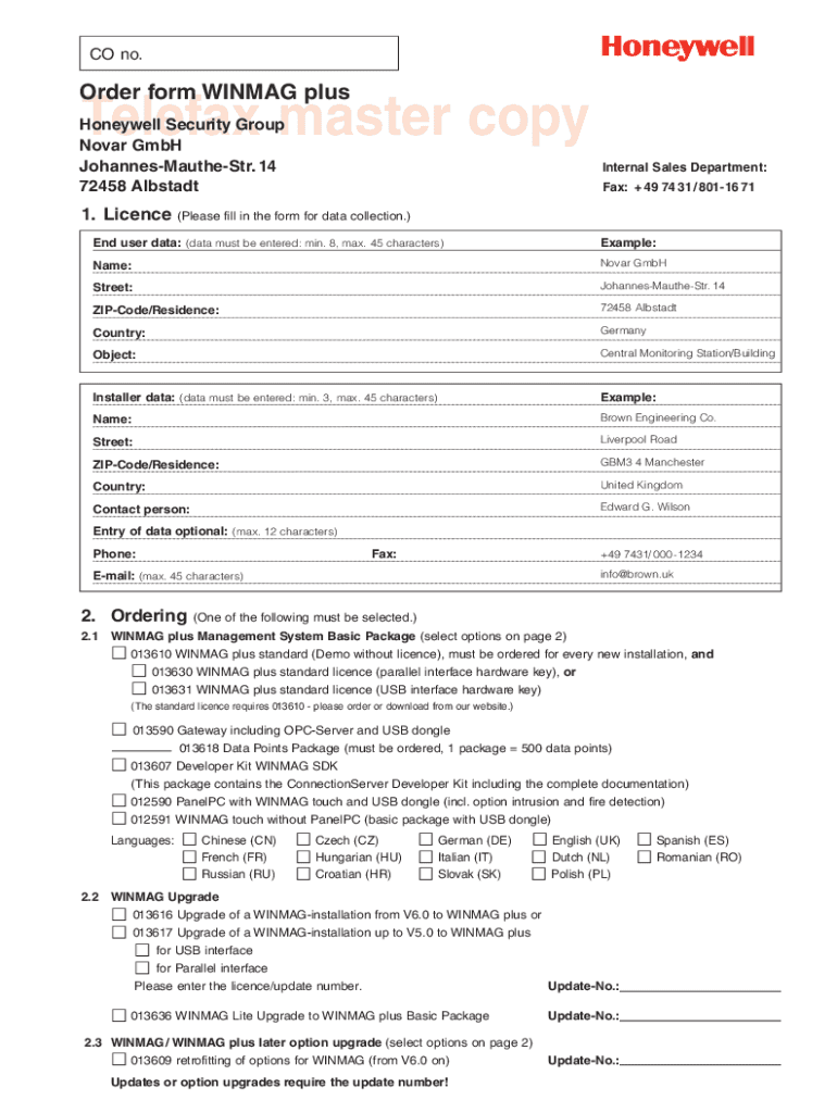 Fillable Online Order form for WINMAG plus Fax Email Print - pdfFiller