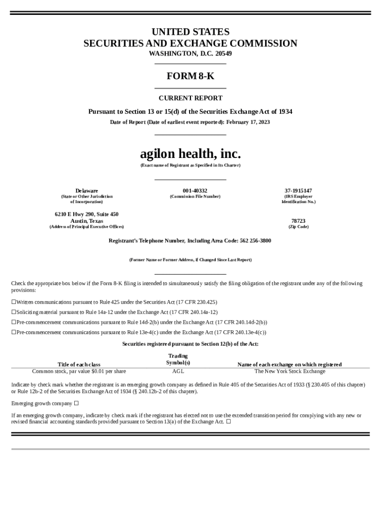 Registrant's Telephone Number, Including Area Code: 562 256-3800 Doc ...