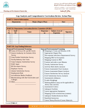 Curriculum Review: - Action Plan and Final Report Doc Template | pdfFiller