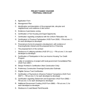 Fillable Online Project Based Voucher Program Guidance for Owner Fax ...