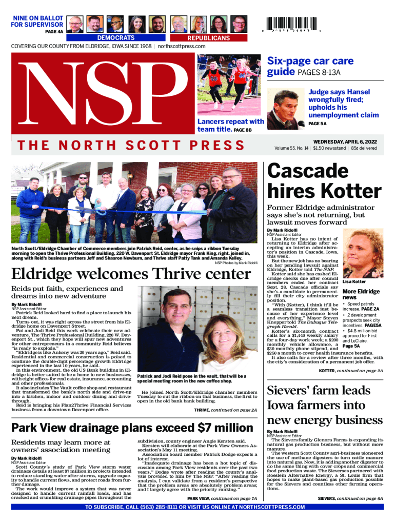 Fillable Online Sample Ballots - Elections - Allamakee County, Iowa Fax ...