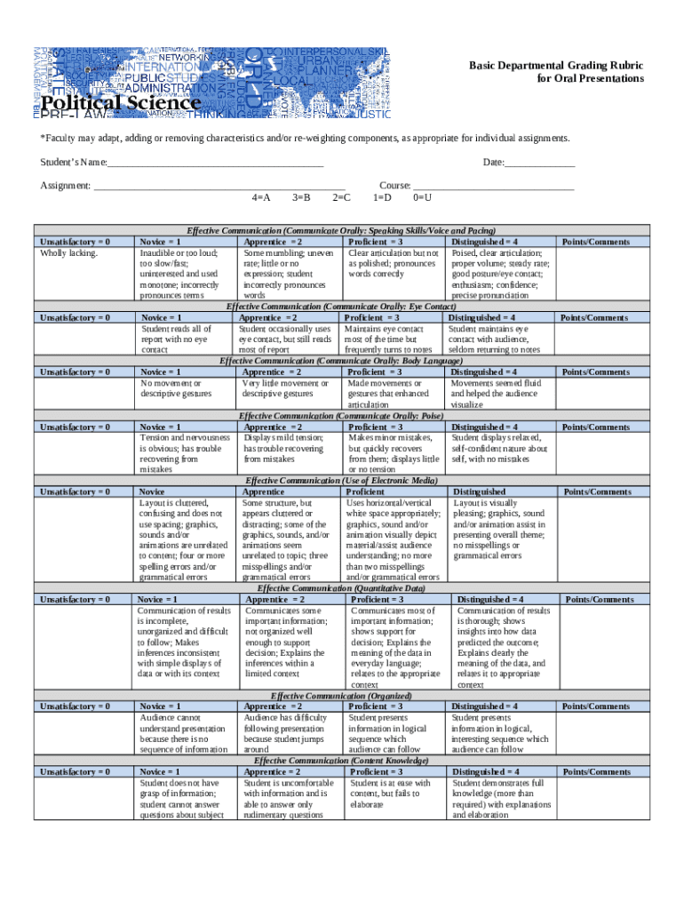 GRADING CRITERIA FOR TEAM RESEARCH PROJECT PRESENTATIONS(TA/INSTRUCTOR ...