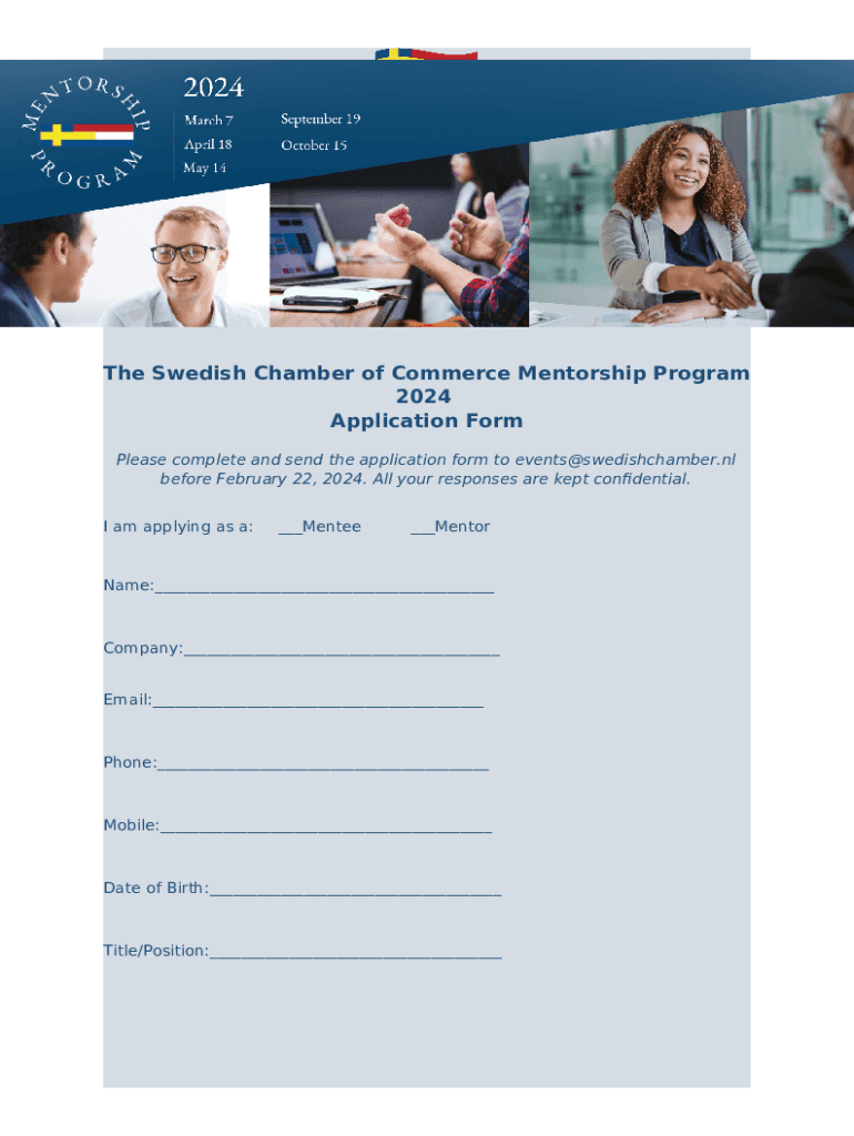 Application--2023-2024-The-Swedish-Chamber ... Doc Template | pdfFiller