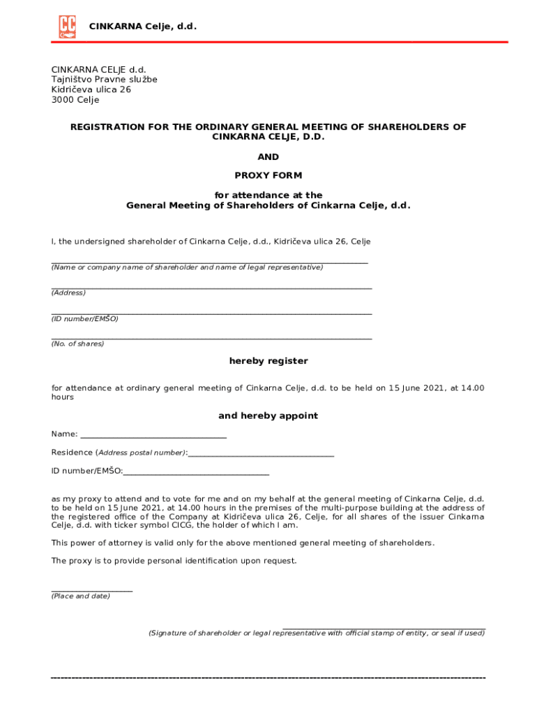 CINKARNA CELJE d Doc Template | pdfFiller