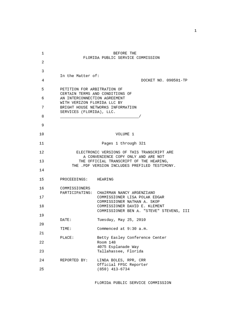 Petition for arbitration of amendment to interconnection ... Doc ...