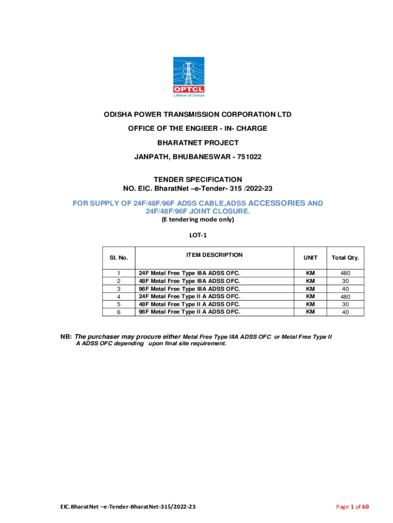 Fillable Online of 3 TENDER CALL NOTICE e-TENDER NOTICE NO. EHT ... Fax ...