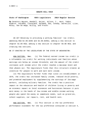 SENATE BILL REPORT SB 5810 Doc Template | pdfFiller