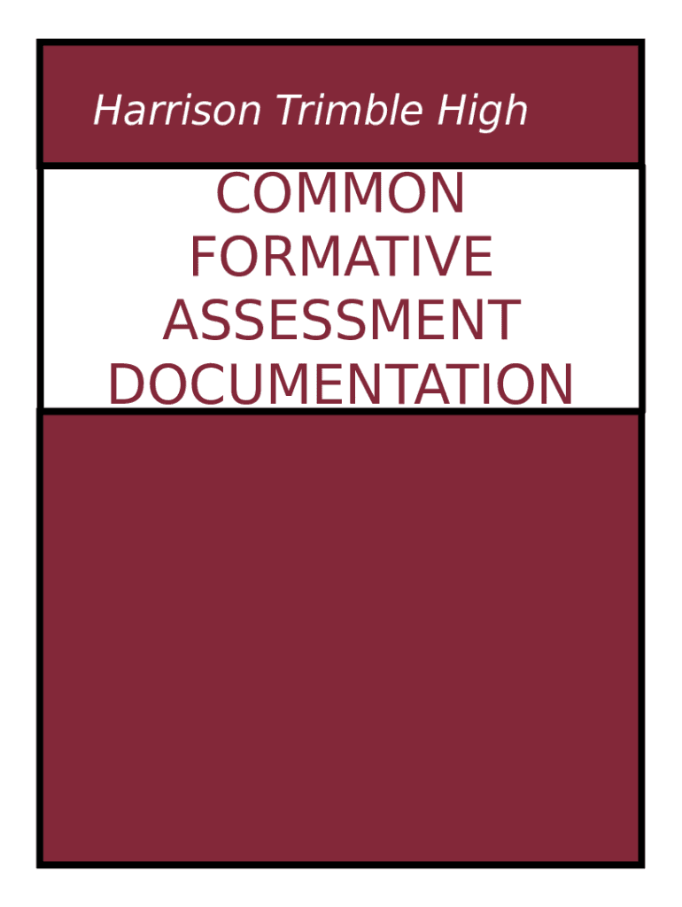 Common Assessments: What It Includes And Its Two Types Doc Template | pdfFiller