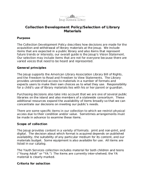 Collection Development PolicyPoliciesAbout the Library Doc Template ...