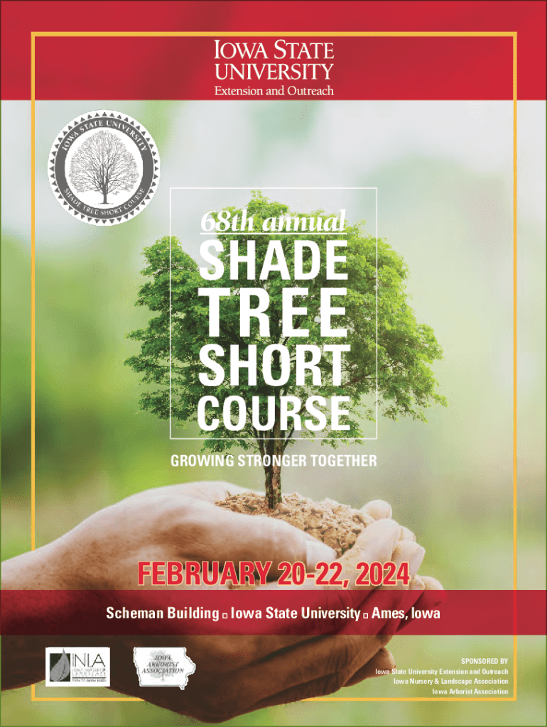 Fillable Online shade - tree - Registration Services - Iowa State ...