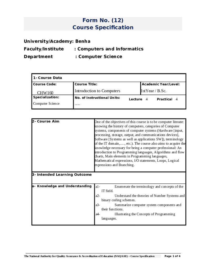 Course report template no. 16 - Dist (General).doc Doc Template | pdfFiller