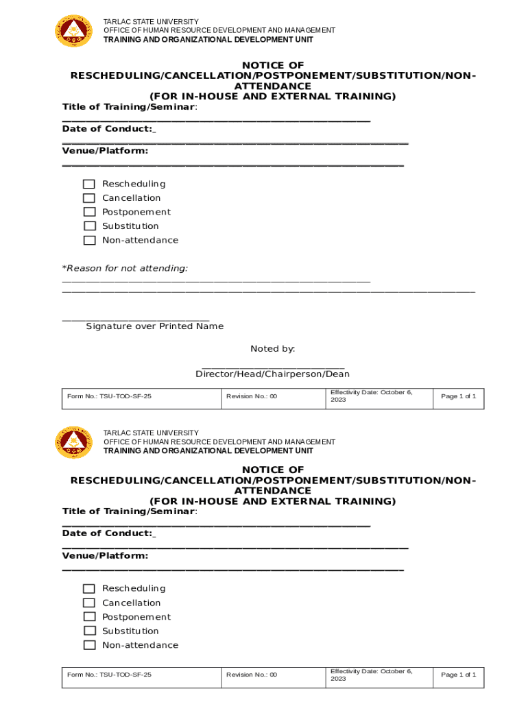 tsu-hrd-sf-144--request-for-external-training. ... Doc Template | pdfFiller