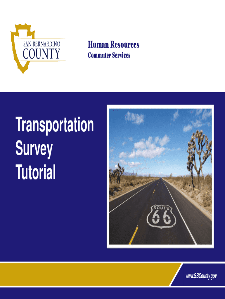 Fillable Online Employee Commuter SurveyU.S. Department of the Interior ...