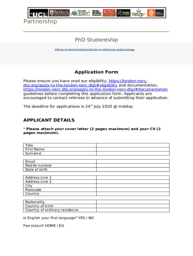 EPA Postdoctoral Fellowship in Air Pollution Exposure ... Doc Template | pdfFiller