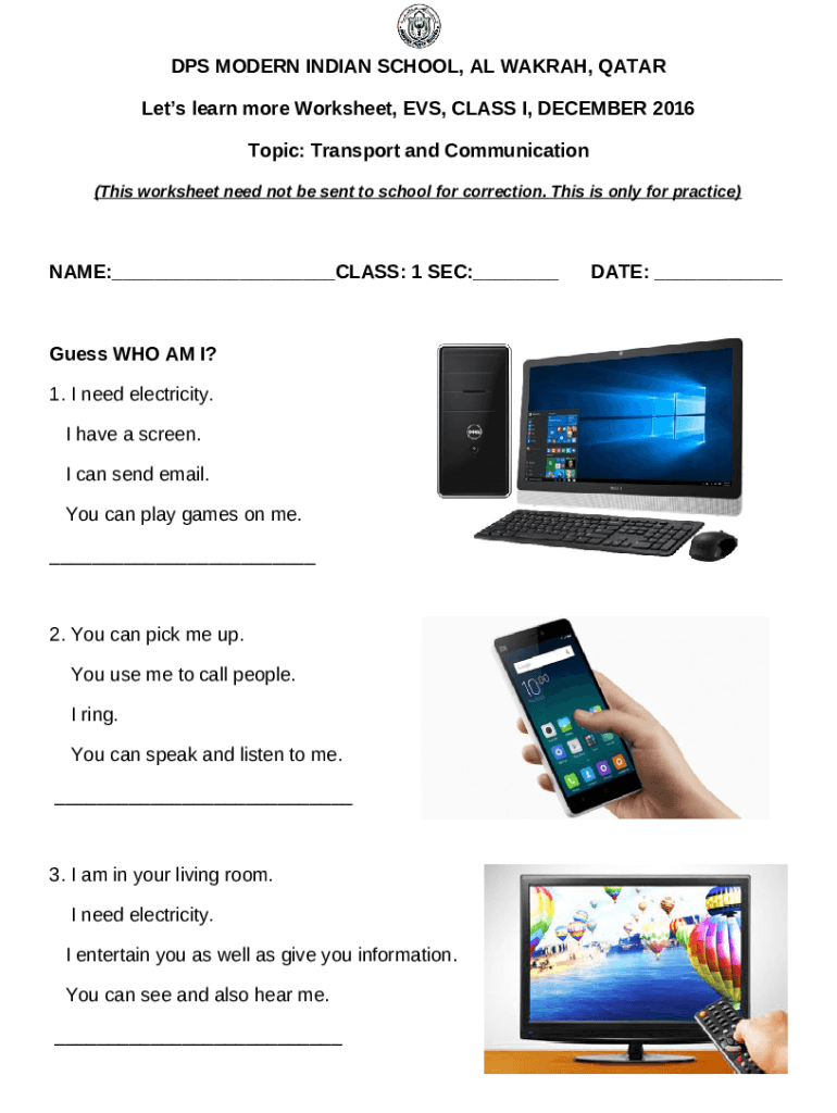 Dps Modern Indian School, Al Wakrah - Qatar Evs Weekly ... Doc Template ...