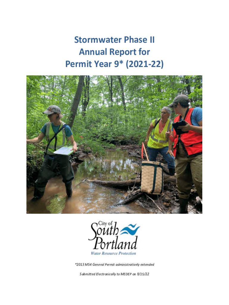 Fillable Online Stormwater Phase II Annual Report for Permit Year 9 ...