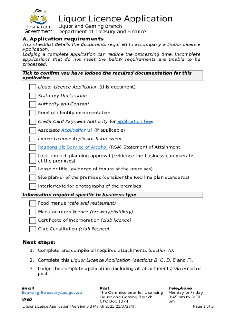 (1212) Application and Guide for a Liquor Sales Licence ... Doc ...