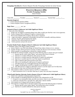 Prompting (PP) ---Implementation Checklist--- Doc Template | pdfFiller