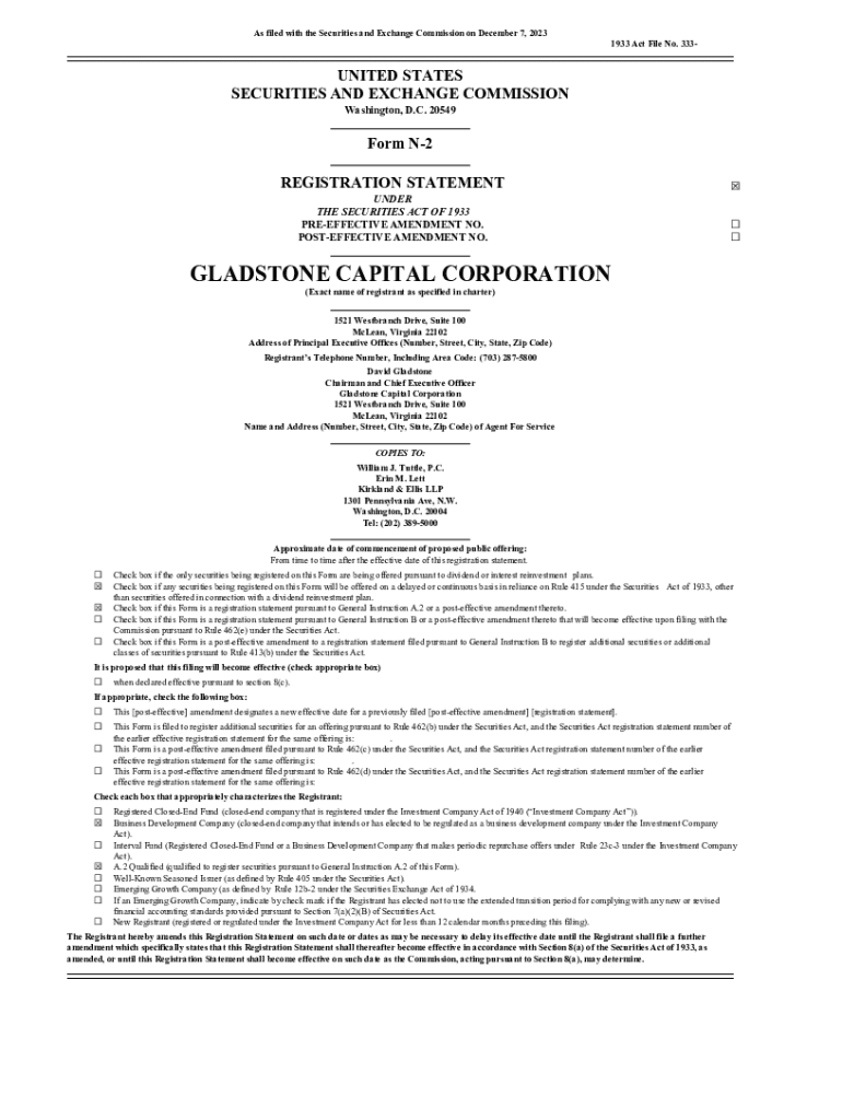 Fillable Online GSBD / Goldman Sachs BDC Inc - SEC Filings, Annual ...