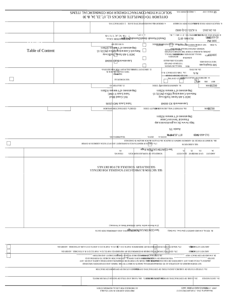 4SF 1449SOLICITATION/CONTRACT/ORDER FOR COMMERCIAL ITEMS Doc Template ...