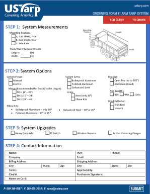 Fillable Online Ordering Form #1 Welded Tarp Fax Email Print - pdfFiller