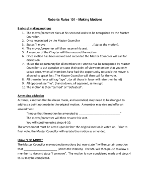 Fillable Online Roberts Rules of Order.pdf Fax Email Print - pdfFiller