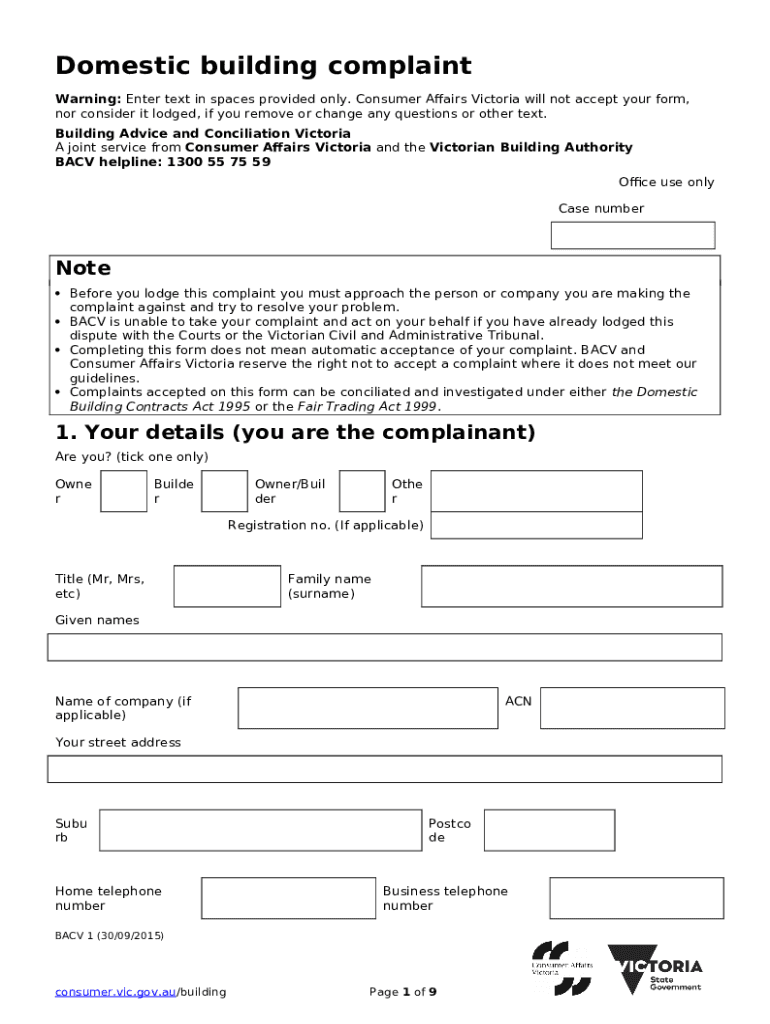 How to resolve your domestic building dispute effectively Doc Template ...