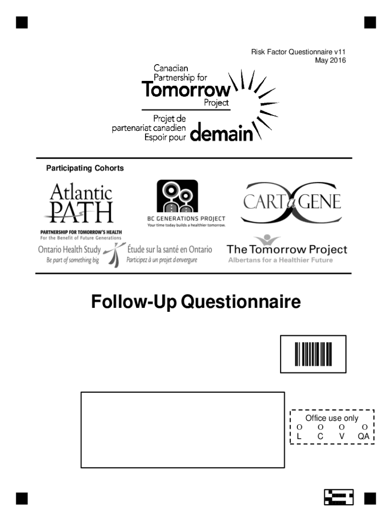 Fillable Online Risk Factor Questionnaire v11 Fax Email Print - pdfFiller