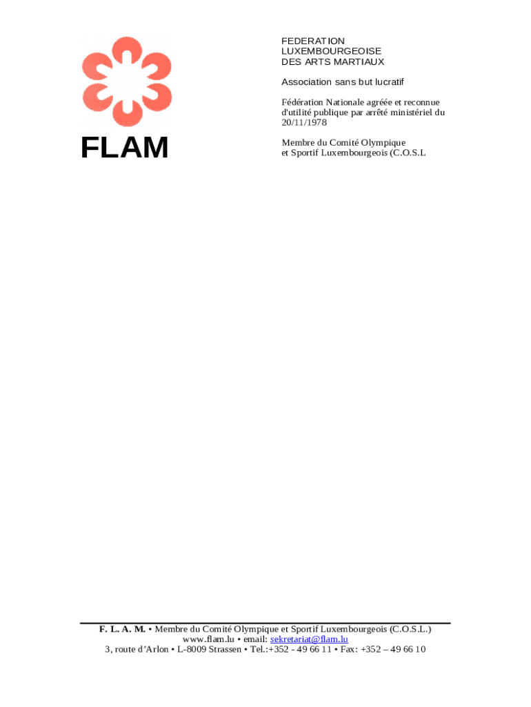 FLAM Doc Template | pdfFiller