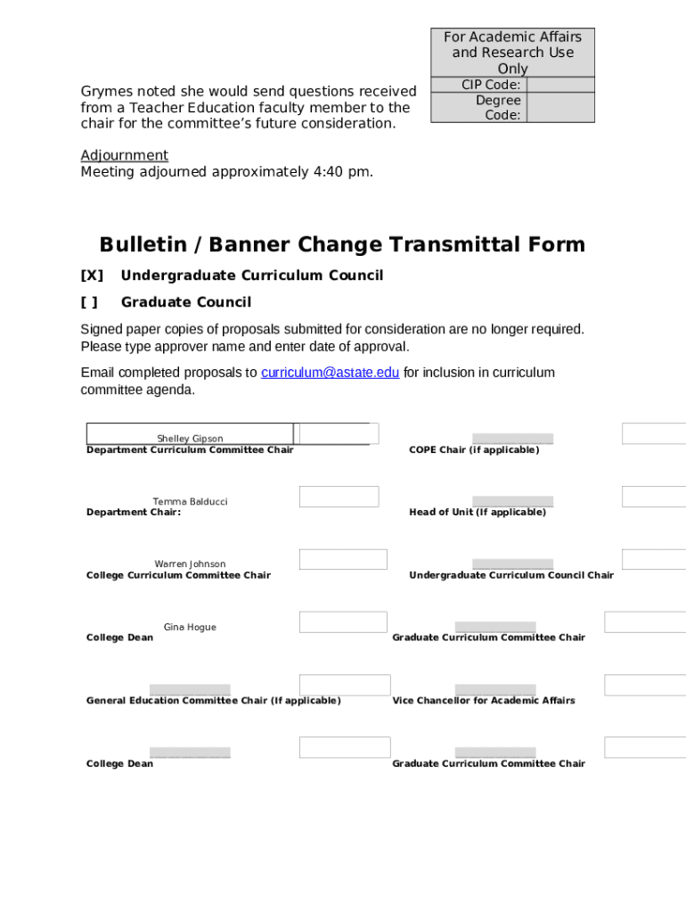 Academic Program Four Column Doc Template | pdfFiller
