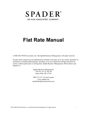 Fillable Online Flat Rate Manual Fax Email Print - pdfFiller
