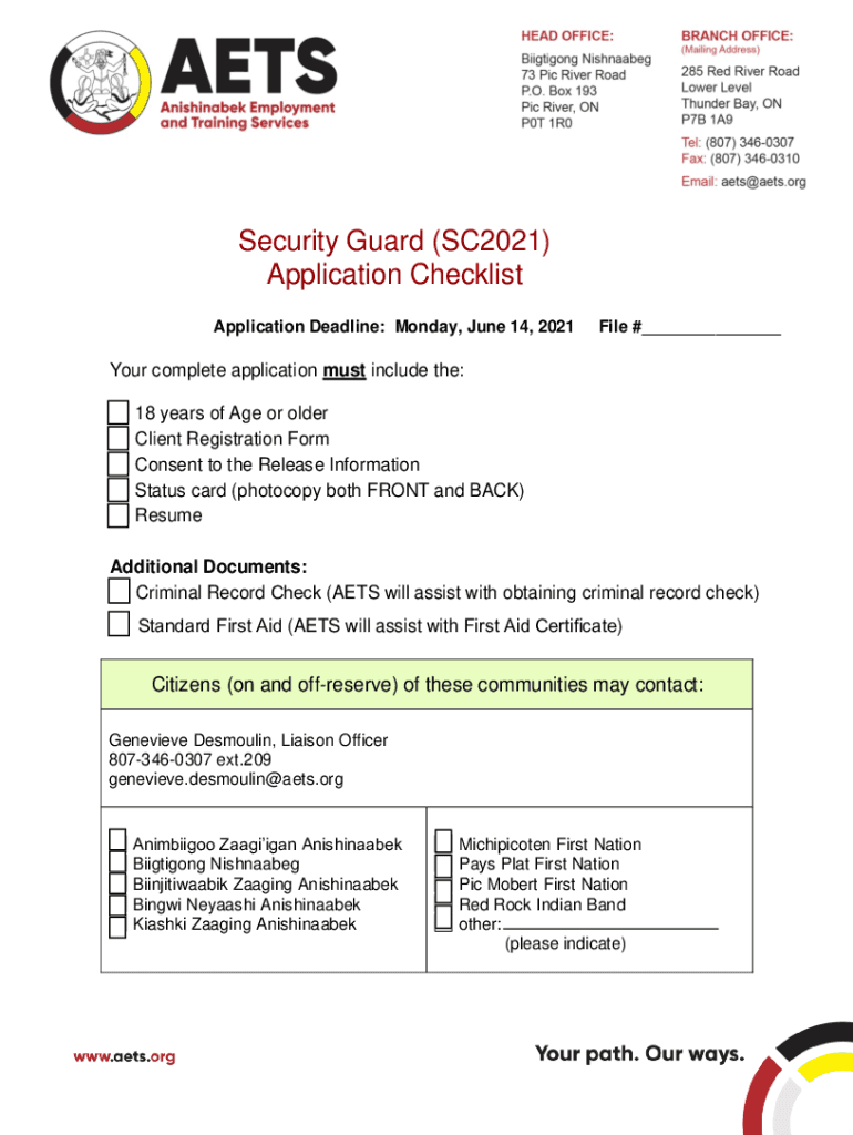 Fillable Online SECURITY OFFICER - APPLICATION FOR EMPLOYMENT Fax Email ...