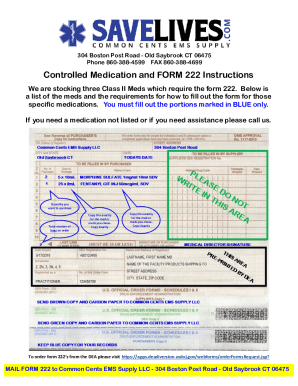 Fillable Online Using DEA Form 222 to Order Controlled Substances Fax ...
