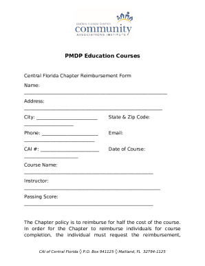 room and board reimbursement Doc Template | pdfFiller