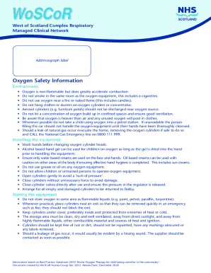 Fillable Online Medical Oxygen Fire Safety Fact Sheet Fax Email Print ...