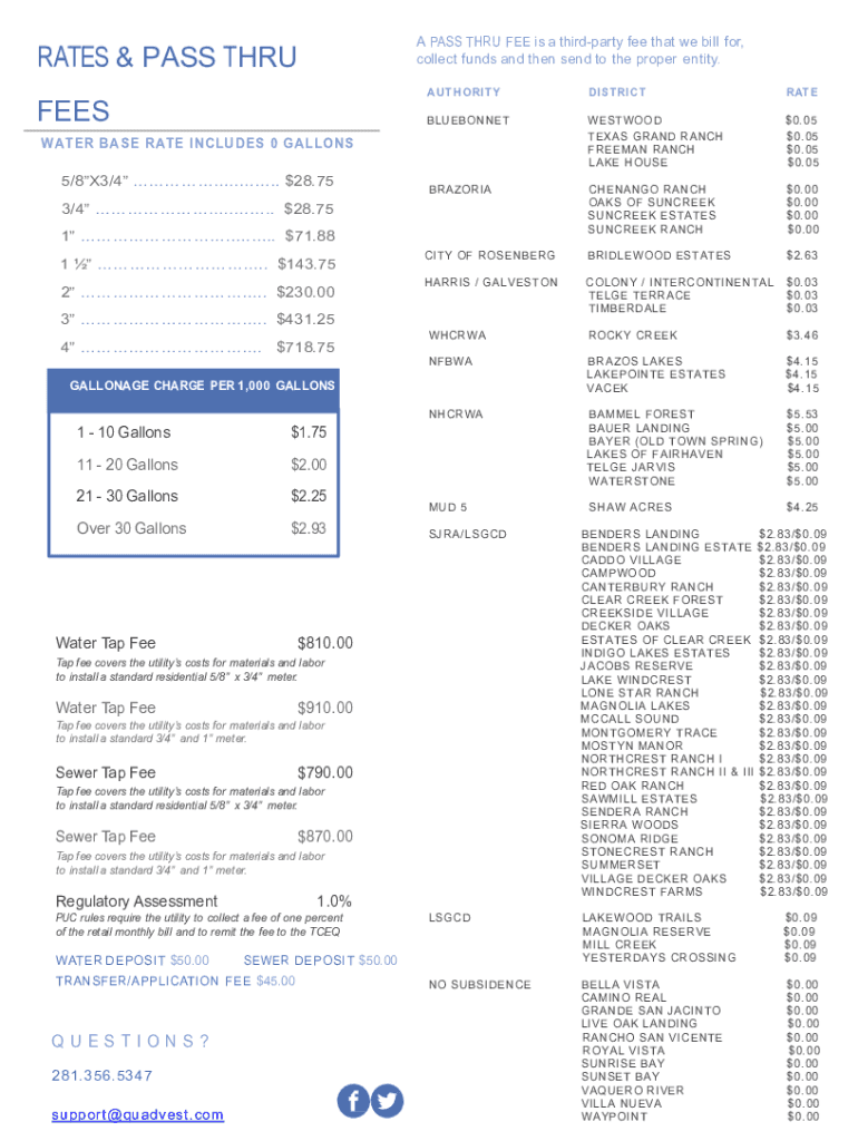 Fillable Online Pass Through Service Fees - Revel Support Fax Email ...